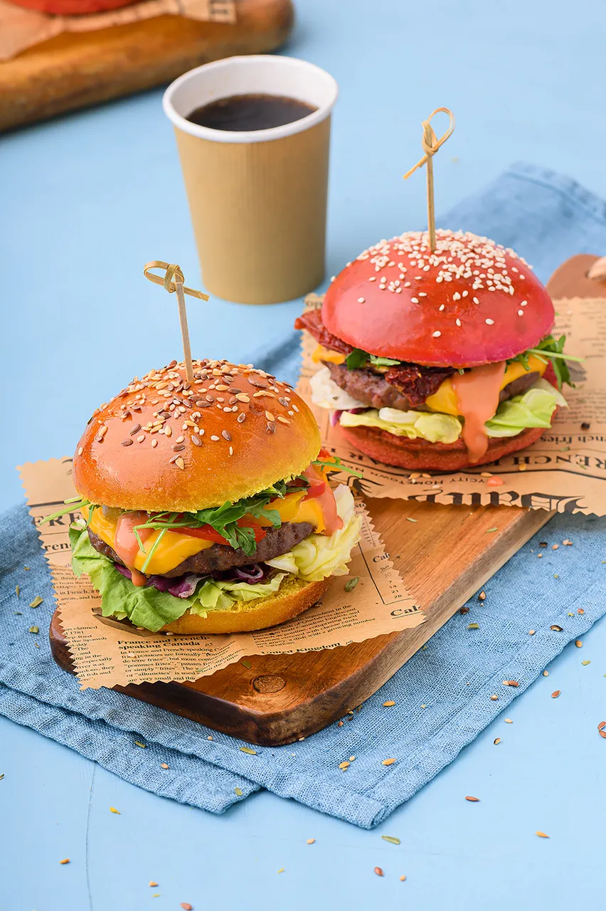 Color Burger: pane per hamburger colorato - Puratos